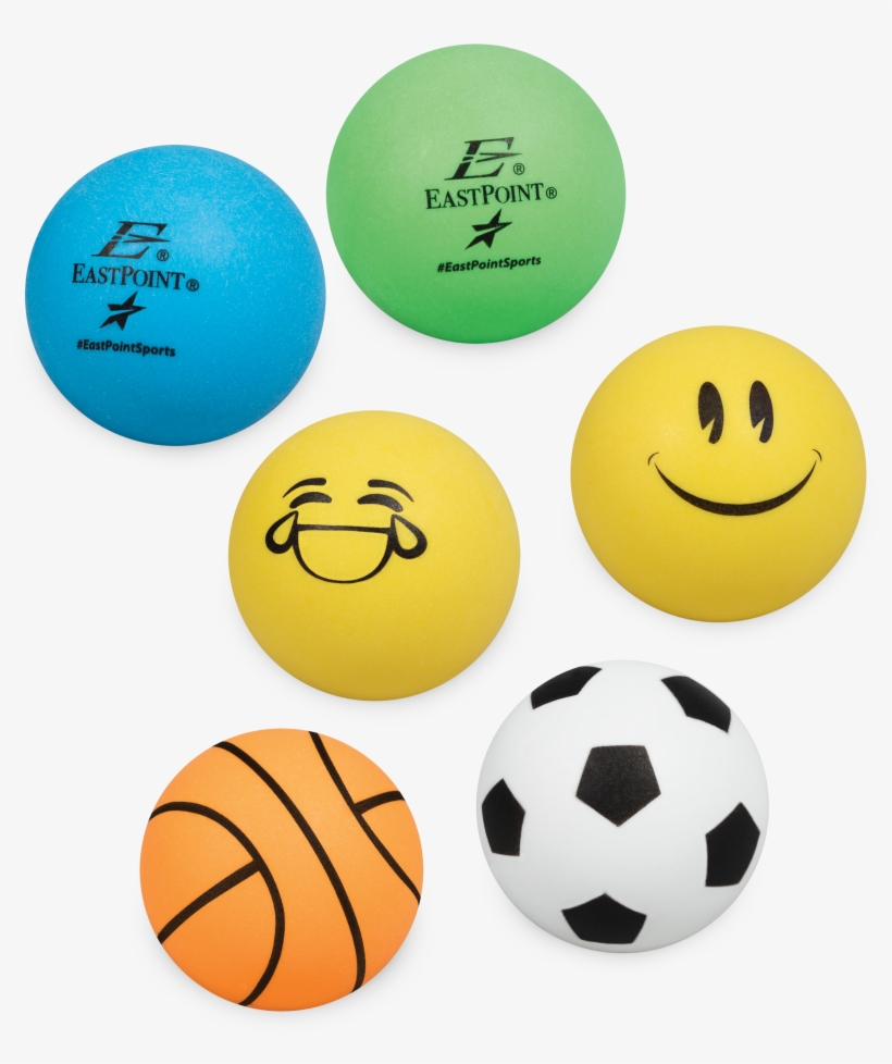 40mm Table Tennis Sport Balls - Smiley - Free Transparent PNG Download ...