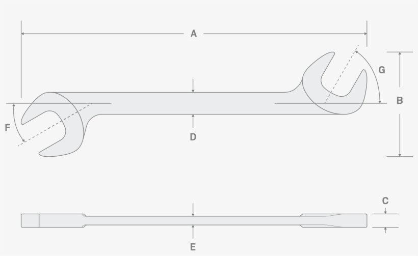 32 Mm Angle Head Open End Wrench - Tool - Free Transparent PNG Download ...