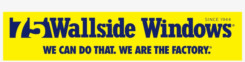 Wallside Windows 75th Anniversary Logo - Wallside Windows - Free Transparent PNG Download - PNGkey