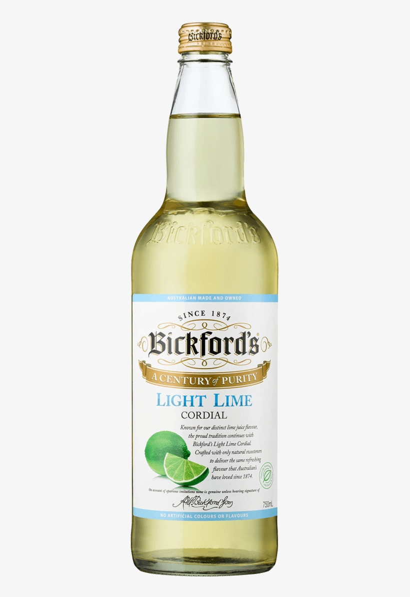 Bickfords Light Lime Cordial - Free Transparent PNG Download - PNGkey