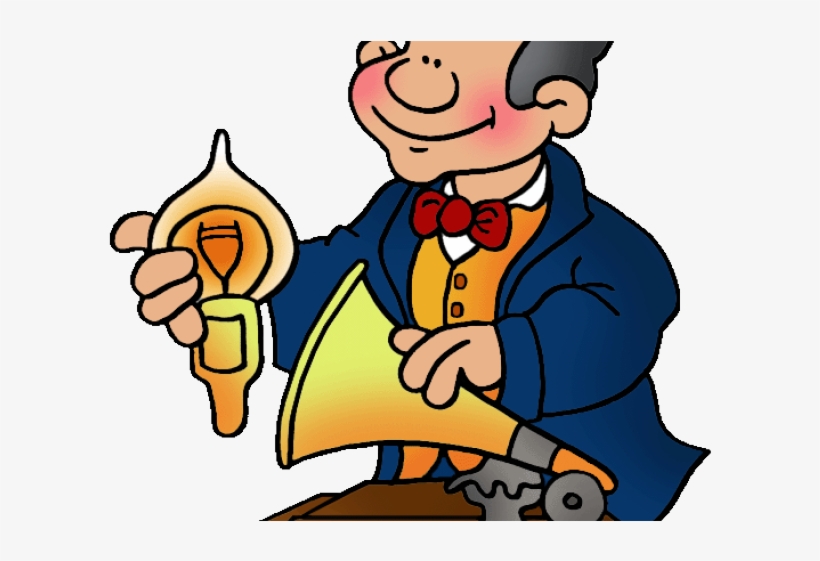 Cliparts Inventions - Thomas Alva Edison Clip Art - Free Transparent ...