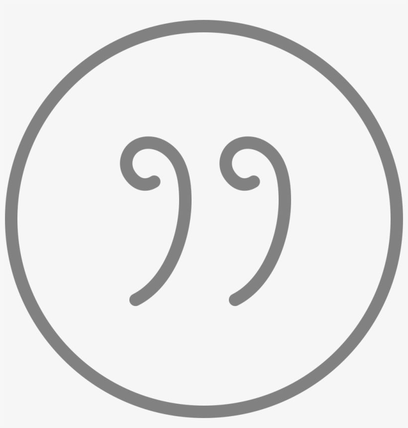 Line Style Icons Quote - Circle - Free Transparent PNG Download - PNGkey