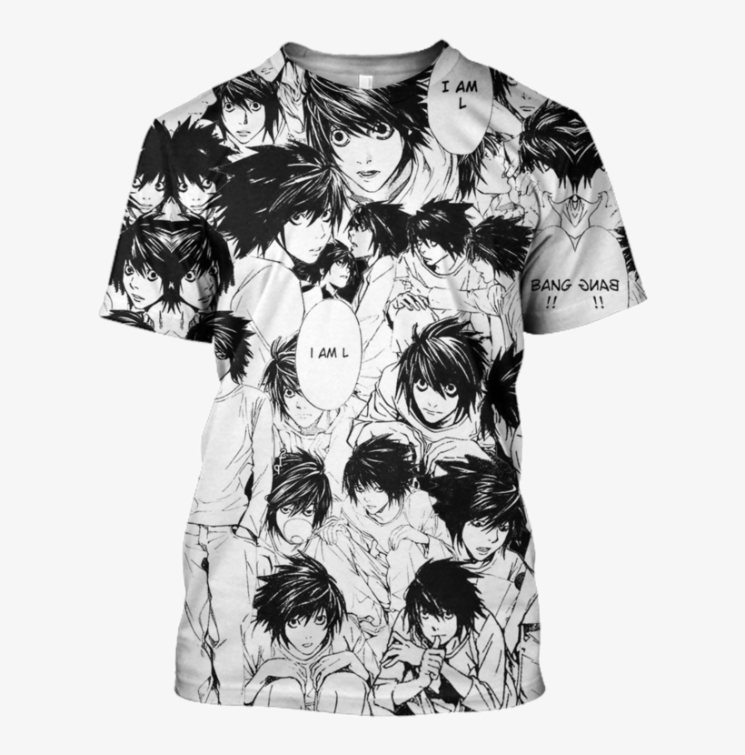 3d Death Note Tshirt - Death Note - Free Transparent PNG Download - PNGkey