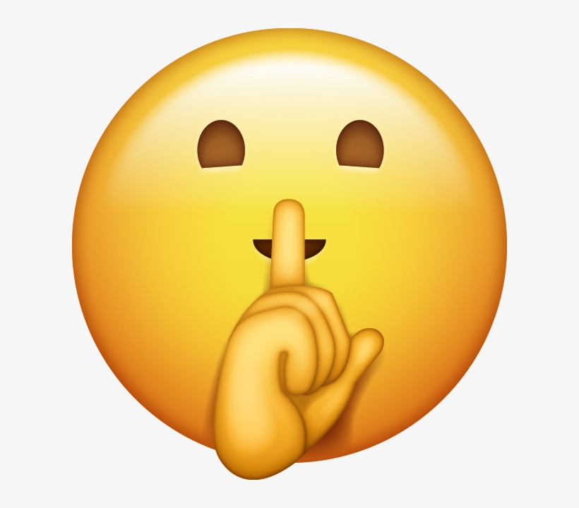 Shh Emoji Png - Free Transparent PNG Download - PNGkey