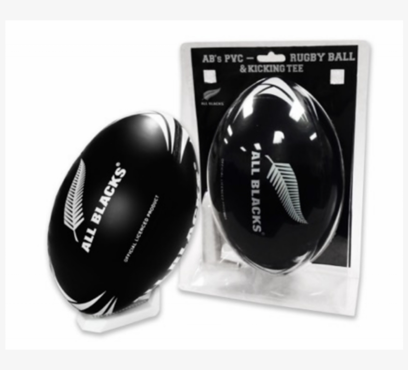 New Zealand All Blacks Pvc Rugby Ball And Kicking Tee - All Blacks ...