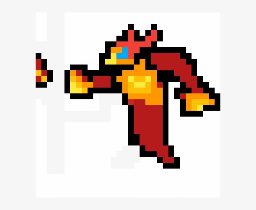 Fire Elemental - Parasect Pixel Art - Free Transparent PNG Download ...