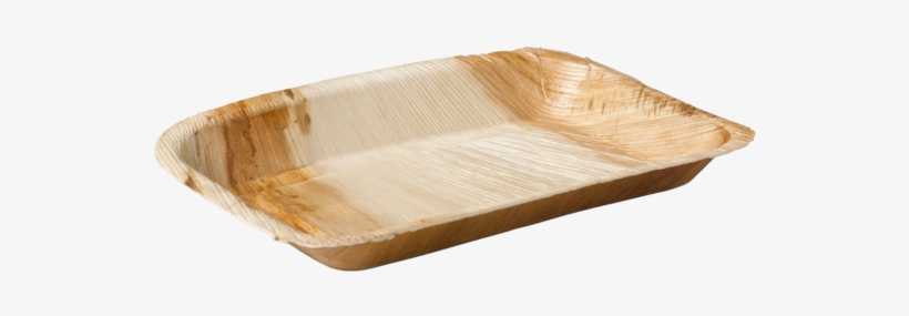 Biodore® Plate, Rectangular, 1 Compartment, Palm Frond, - Plywood ...
