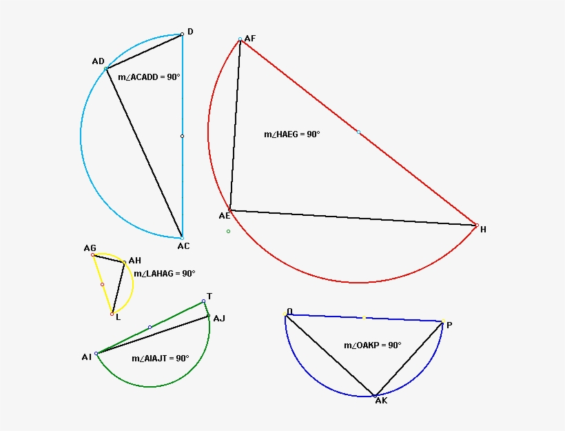 Semi Circle - Pythagoras Theorem With Semicircles - Free Transparent PNG Download - PNGkey