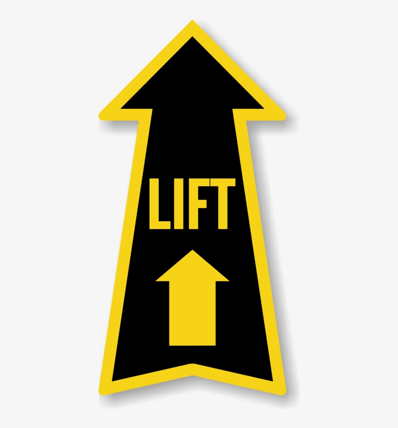 Arrow Safety Label - Lifting Symbol - Free Transparent PNG Download ...