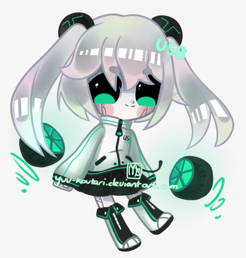 Usb Chan By Yuu Koutari-da1ck85 - Usb Chan - Free Transparent PNG ...