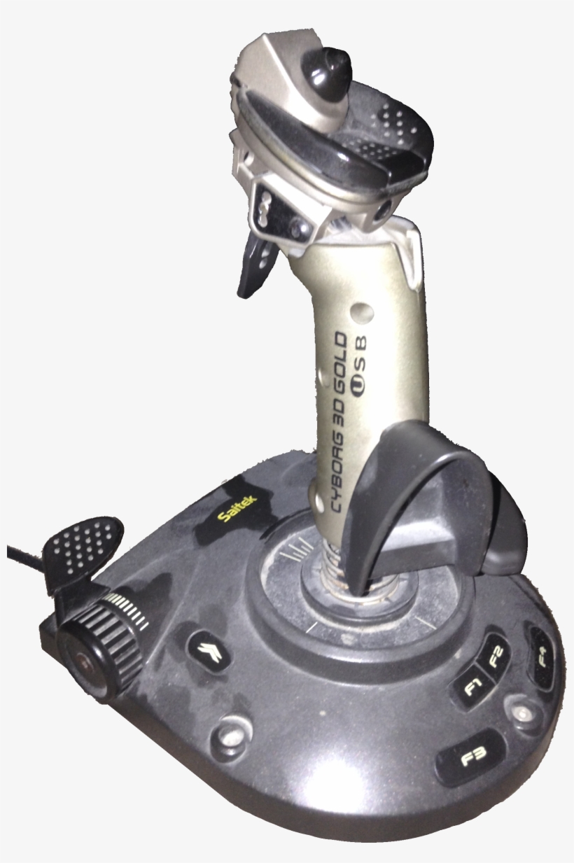 Joystick Cyborg 3d Gold - Gold Computer Joystick - Free Transparent PNG ...