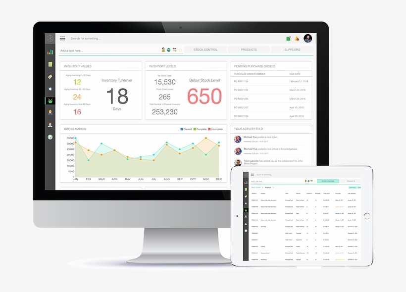 Inventory Dashboard - Computer Monitor - Free Transparent PNG Download ...