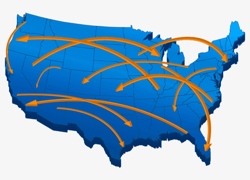 Long Distance Moving Map - Choropleth Map Trump Vs Hillary - Free ...