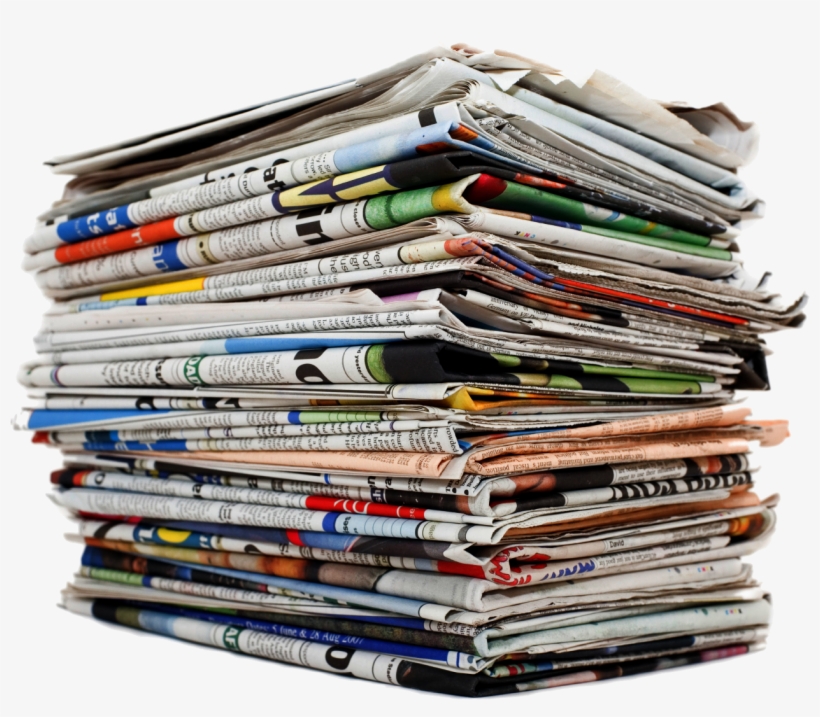 Alldayschool - Είδηση - Σχόλιο - Stack Of Newspapers - Free Transparent ...