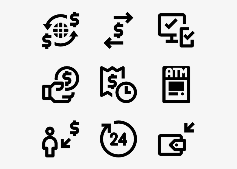 Banking - Bank Transaction Icon - Free Transparent PNG Download - PNGkey