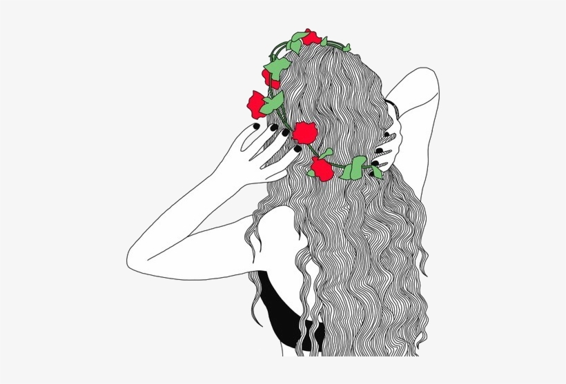 Outline, Flowers, And Art Image - Outline Drawing - Free Transparent ...