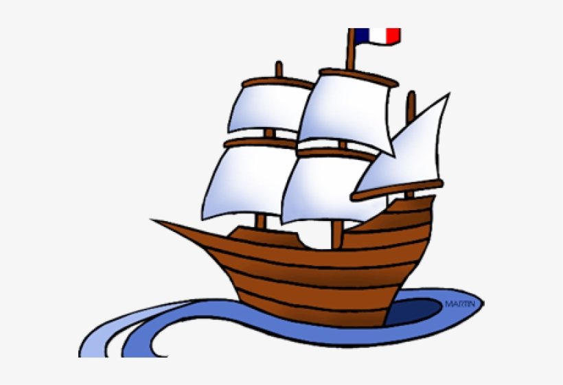 Christopher Columbus Ship Clip Art Premium Vector | Columbus Day