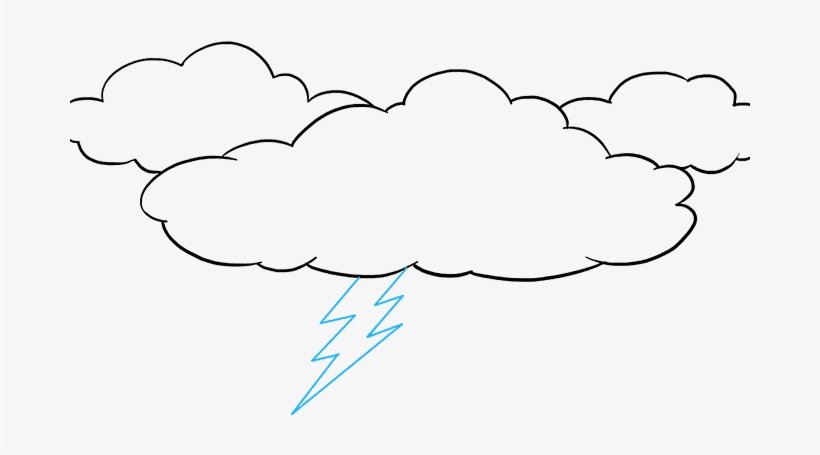 How To Draw Lightning - Easy To Draw Lightning - Free Transparent PNG ...