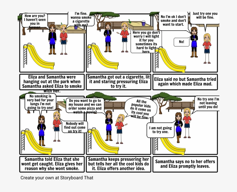 Refusal Skills Comic - Cartoon - Free Transparent PNG Download - PNGkey