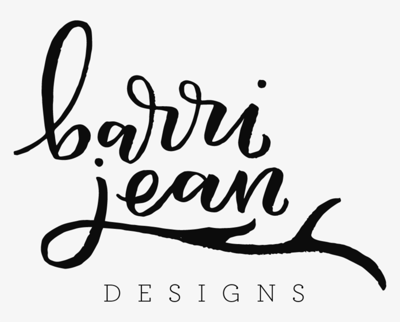 Barri Jean Logo Black - Calligraphy - Free Transparent PNG Download ...