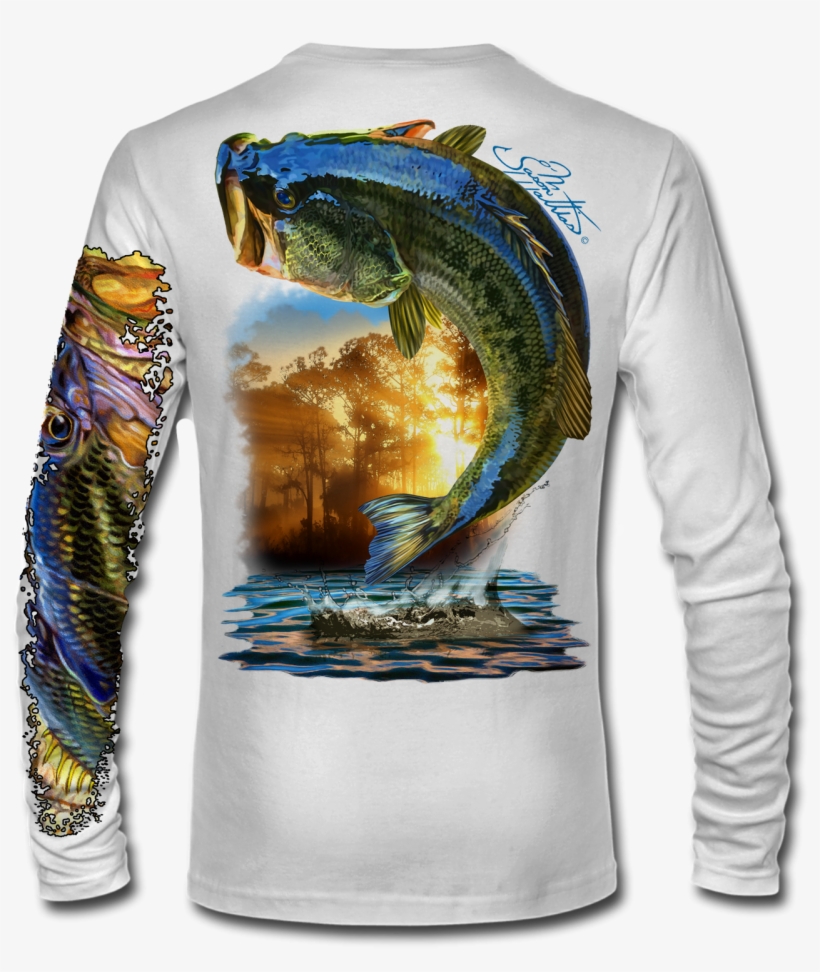 Jason Mathias Bass Shirt White - Red Fish T Shirt - Free Transparent ...