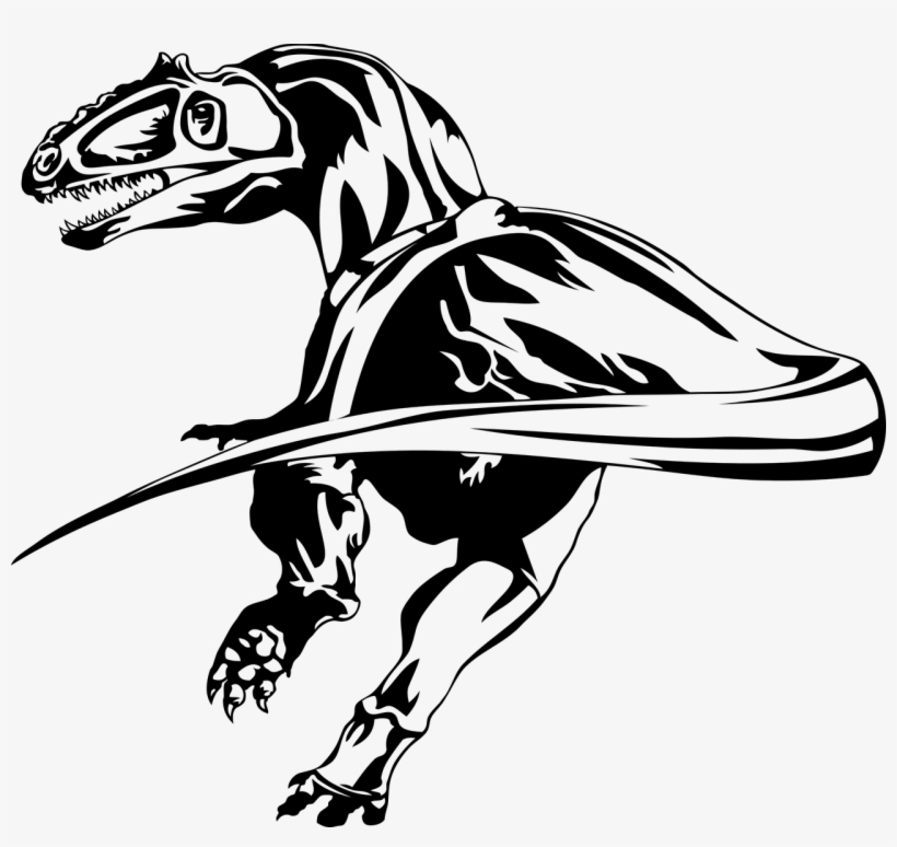 Dinosaur,dino,the Silhouette,no - Dinosaurs Line Art - Free Transparent ...