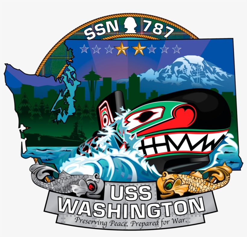 Brier Dudley On Twitter - Uss Washington Crest Bb 56 - Free Transparent ...