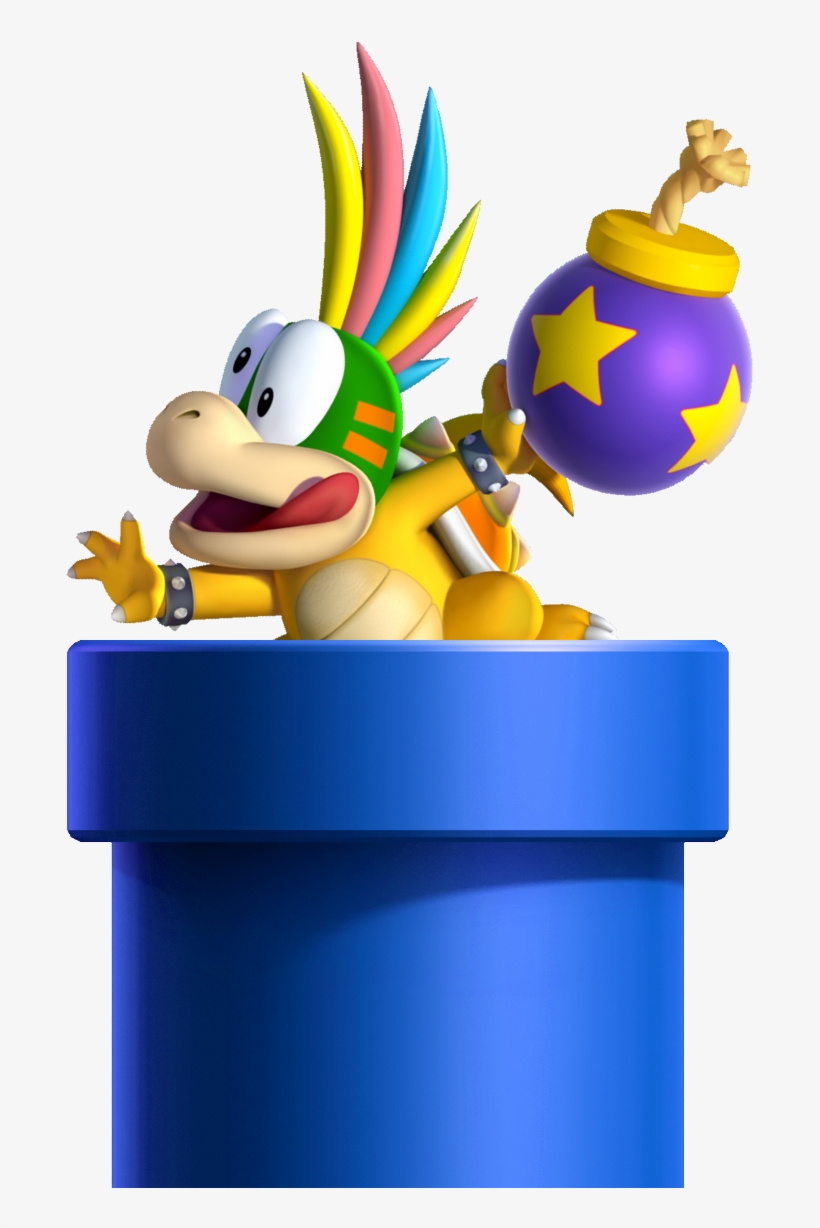 Lemmy Koopa Super Mario Bros - Lemmy Koopa Pipe - Free Transparent PNG ...
