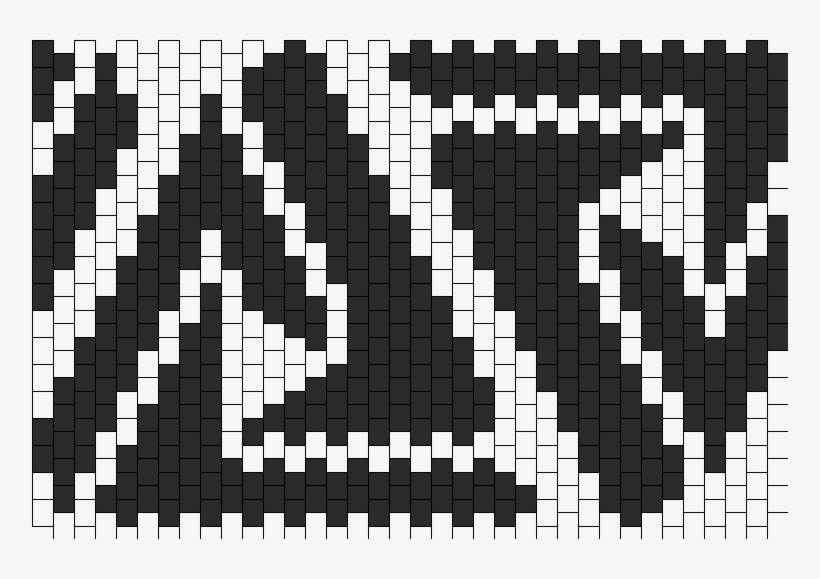 Triangle Pattern Kandi Pattern - Monochrome - Free Transparent PNG ...