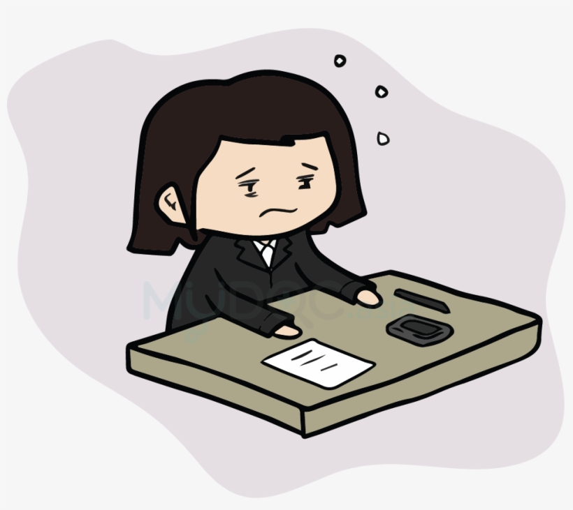 Cross Eyed Tired Insomniac Writer Clipart - Cartoon - Free Transparent ...
