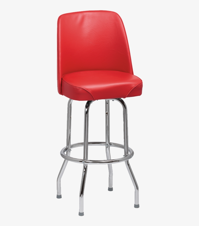 Royal Industries High Back Chrome Frame Red Vinyl Bar - Classic Diner ...