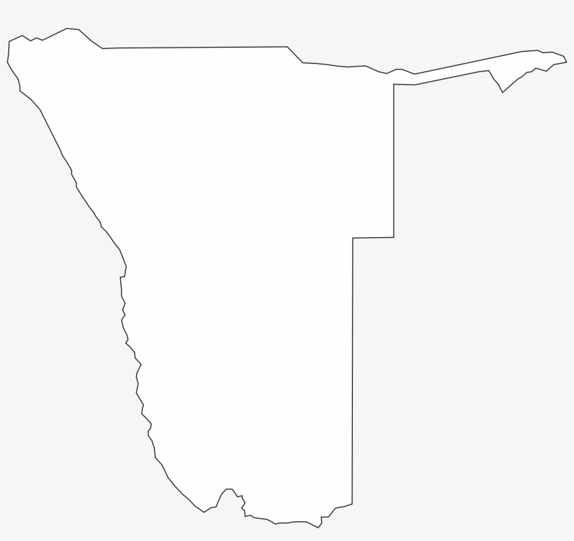 Open - Namibia Map Outline Png - Free Transparent PNG Download - PNGkey