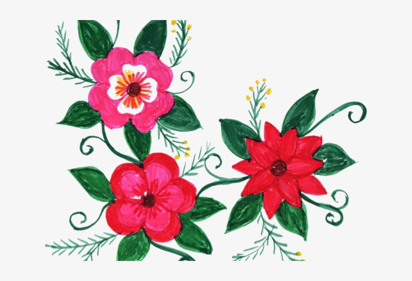 Floral Clipart Group - Png Flower Corner Design - Free Transparent PNG ...