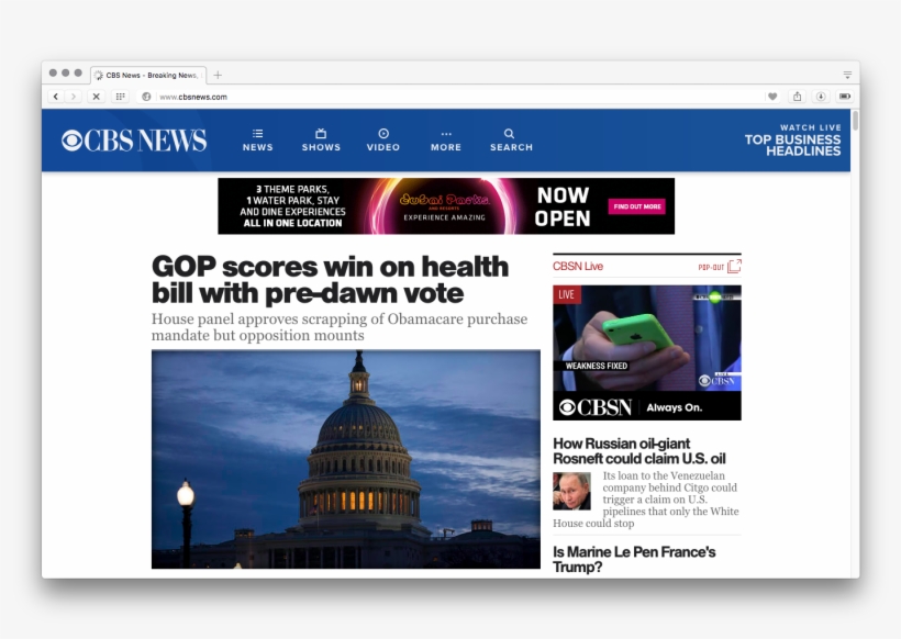 Cbs News Website, 2017 - Cbs - Free Transparent PNG Download - PNGkey