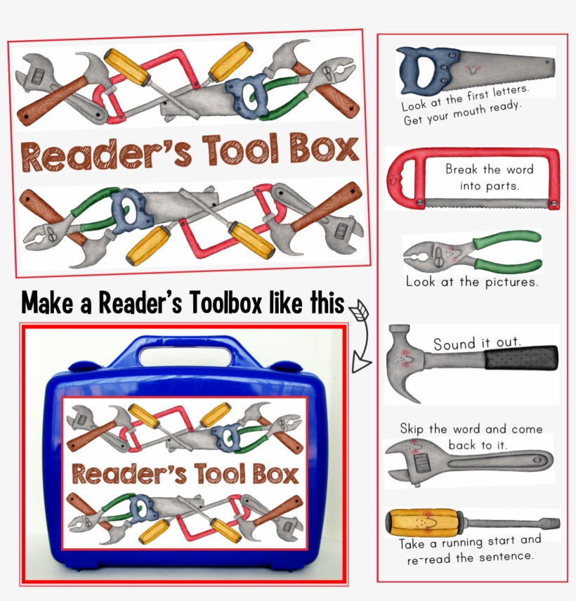 Toolbox Clipart Reading - Reading Tool Box Clipart - Free Transparent ...