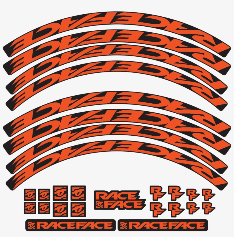Arc 30 Offset Decal Kit / Matte Finish - Race Face - Free Transparent ...