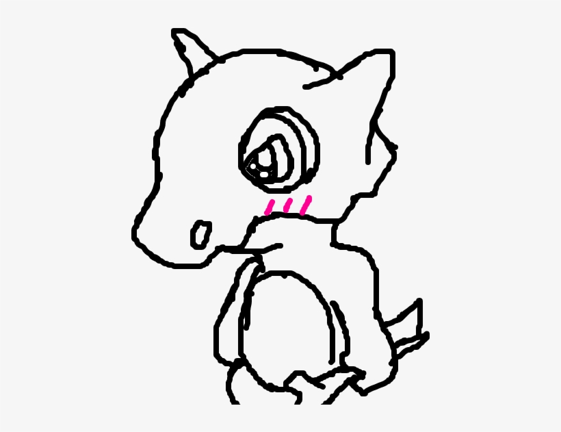 Cubone - Sketch - Free Transparent PNG Download - PNGkey