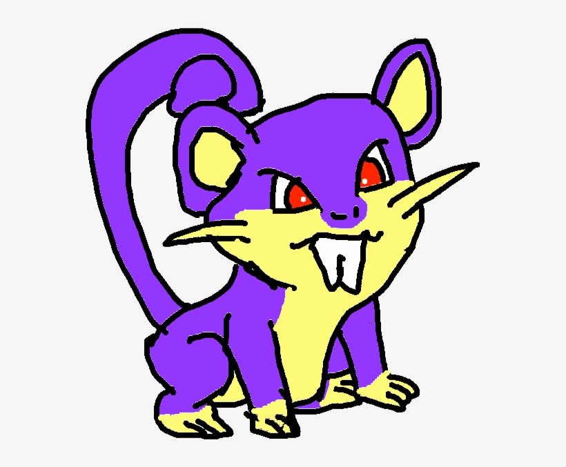 Rattata - Drawing - Cartoon - Free Transparent PNG Download - PNGkey