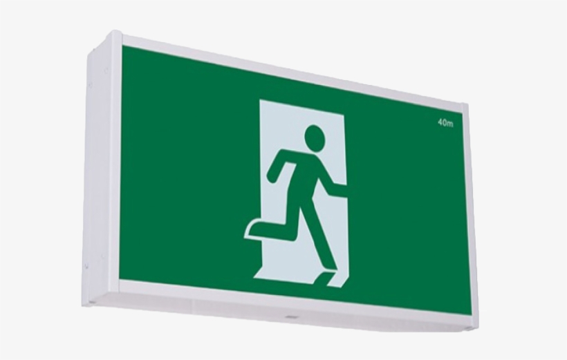 6w Led Jumbo Exit Light - Traffic Sign - Free Transparent PNG Download ...