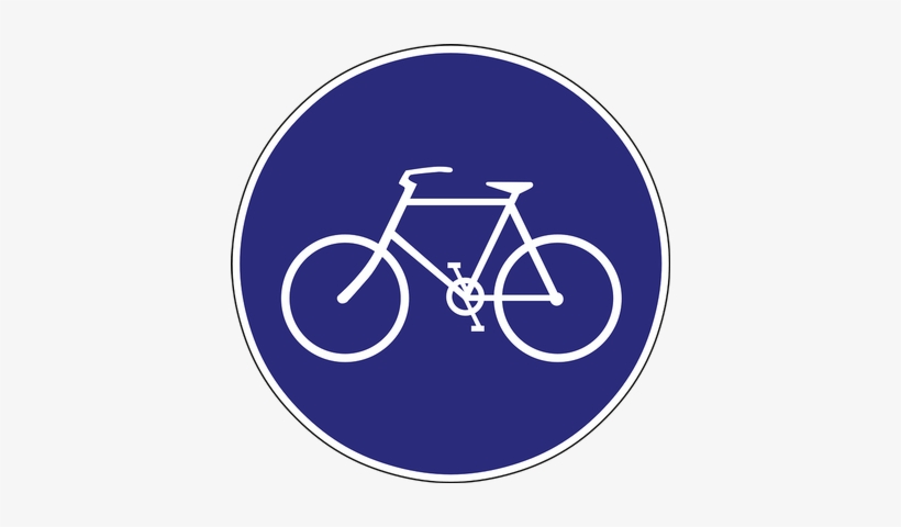 Bike Path Road Sign - 道路 標識 自転車 専用 - Free Transparent PNG Download - PNGkey