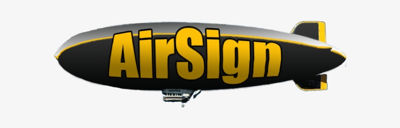 Airsign Airship - Airsign Blimp - Free Transparent PNG Download - PNGkey