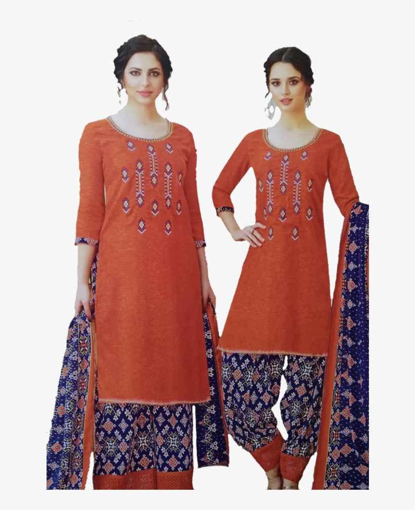 Wollen Non Stitches Salwar Suit With In Pilazo&pazami - Formal Wear ...