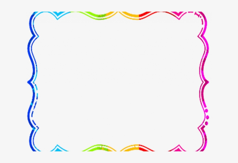 Flowers Borders Clipart Borderline - Cute Rainbow Border - Free ...