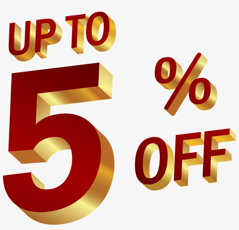 5 Percent Discount Clip Art Image - Graphic Design - Free Transparent ...