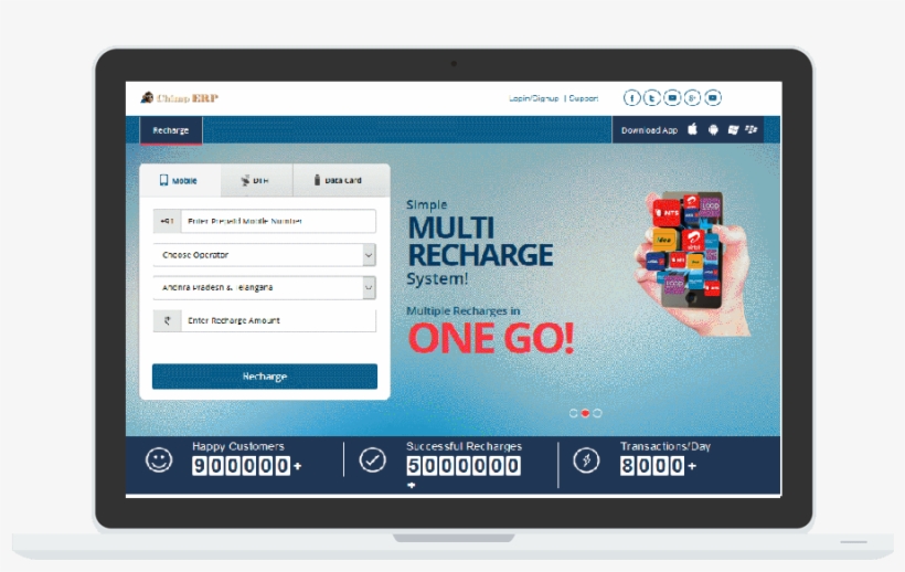 How To Start Online Mobile Recharge Business - Led-backlit Lcd Display ...