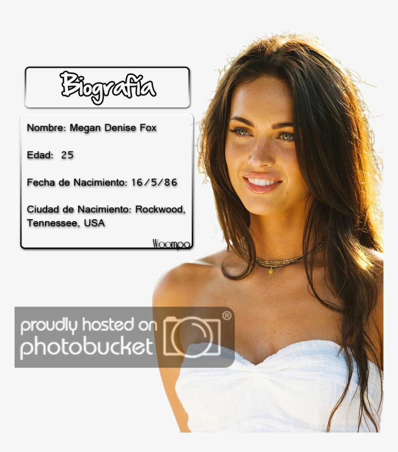 Megan Denise Fox Nació En Rockwood, Tennessee - Free Transparent PNG ...