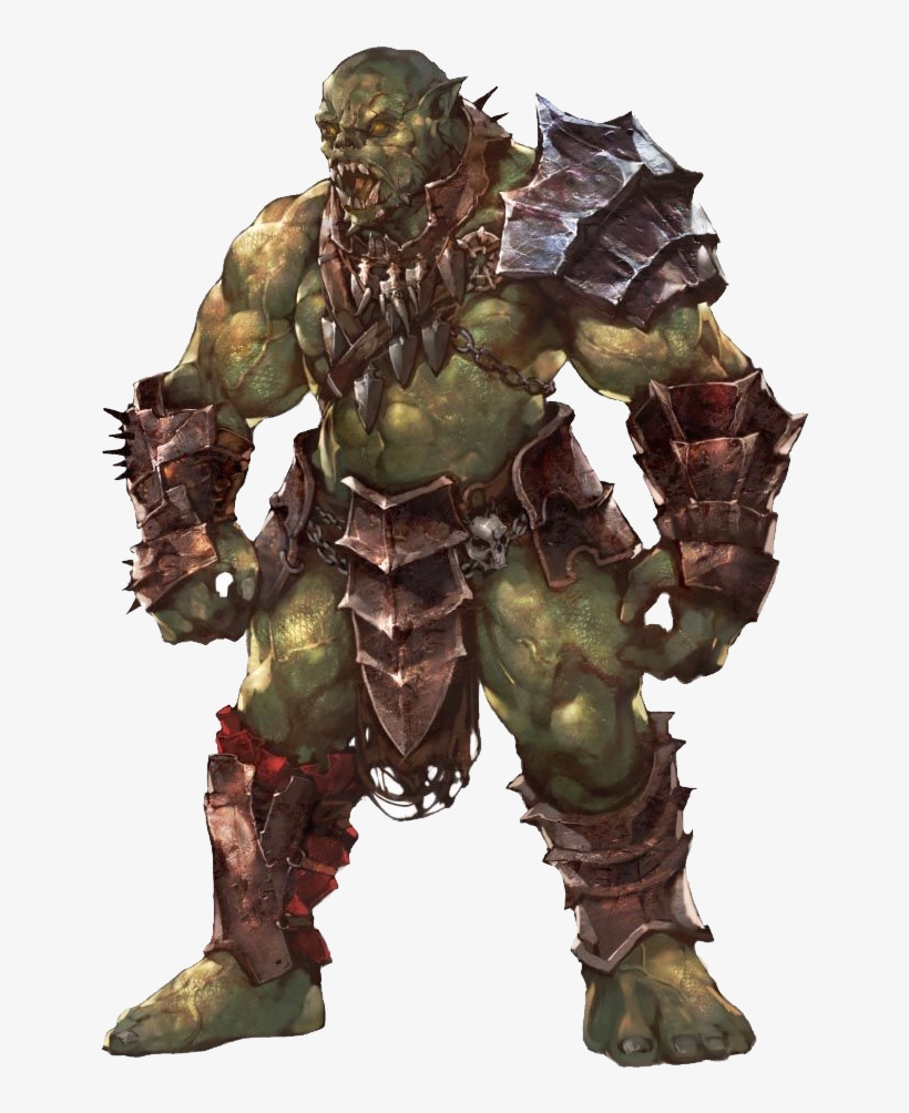 Orc - Pathfinder Orc Barbarian - Free Transparent PNG Download - PNGkey