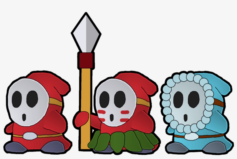 Shy Guy Paper Mario - Free Transparent PNG Download - PNGkey