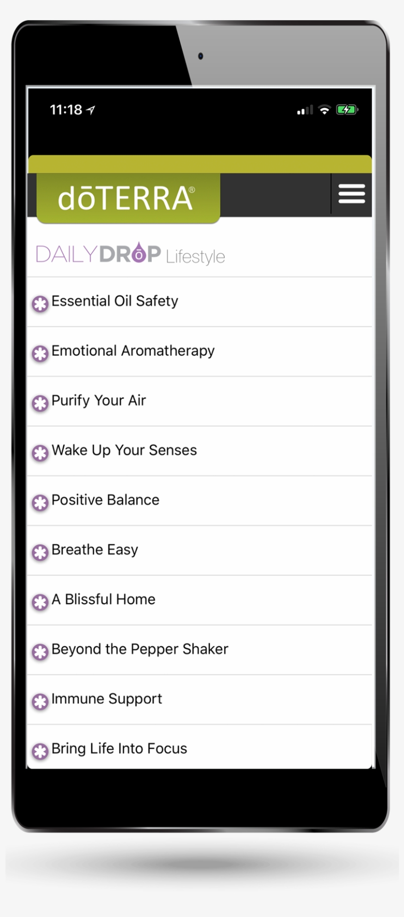 Daily Drop App1 - Doterra - Free Transparent PNG Download - PNGkey
