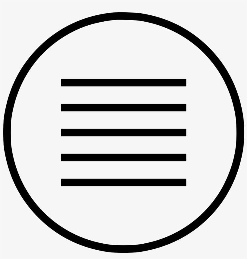 Hamburger Menu Png - Circle - Free Transparent PNG Download - PNGkey